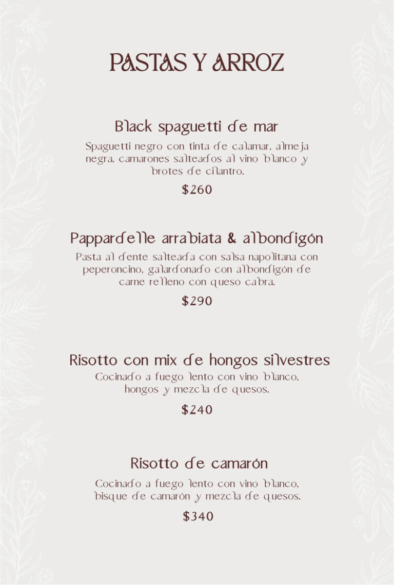 Comida y Cena - Flavia